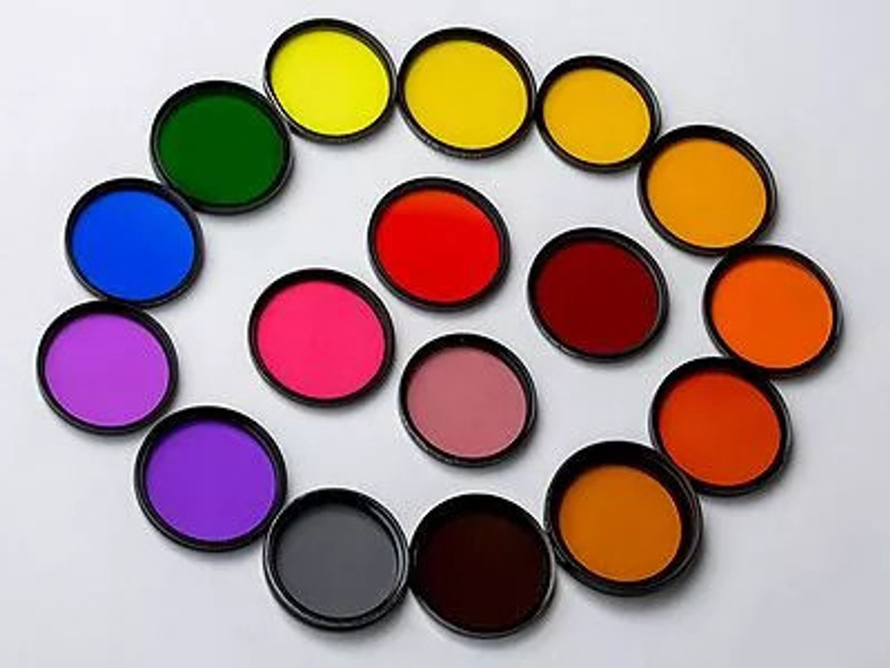 Round Full Color Filter Set Lens Accessory. Filter Kit for Telescopes ...